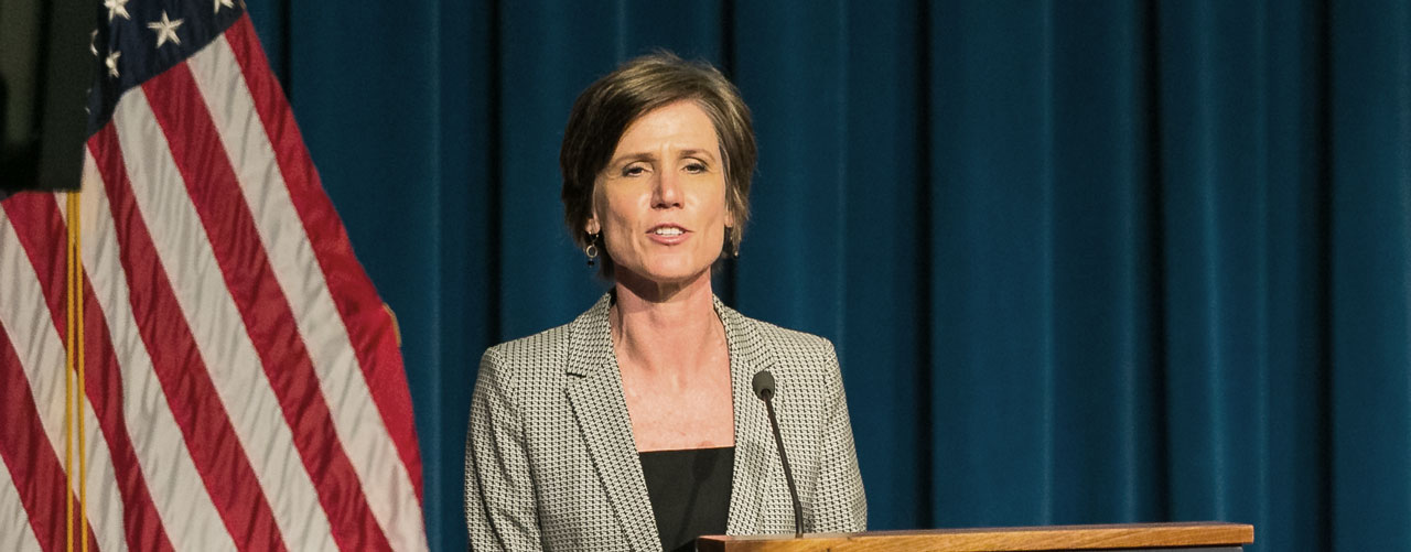 Sally Yates: Standing up to Donald Trump | Miller Center